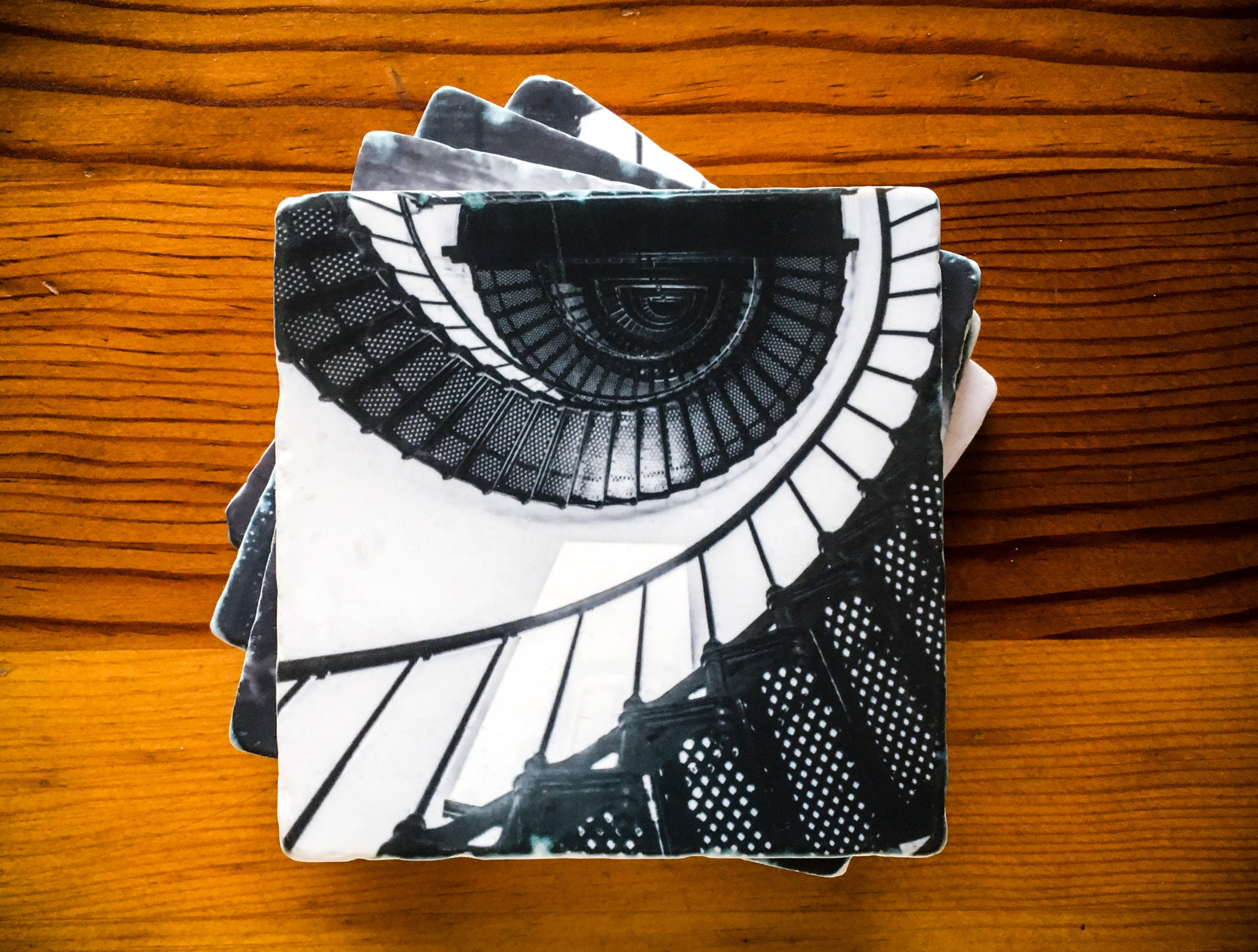 NC Lighthouse Coasters ~ Outer Banks NC ~ Set of 4 ~ Handmade Stone ...