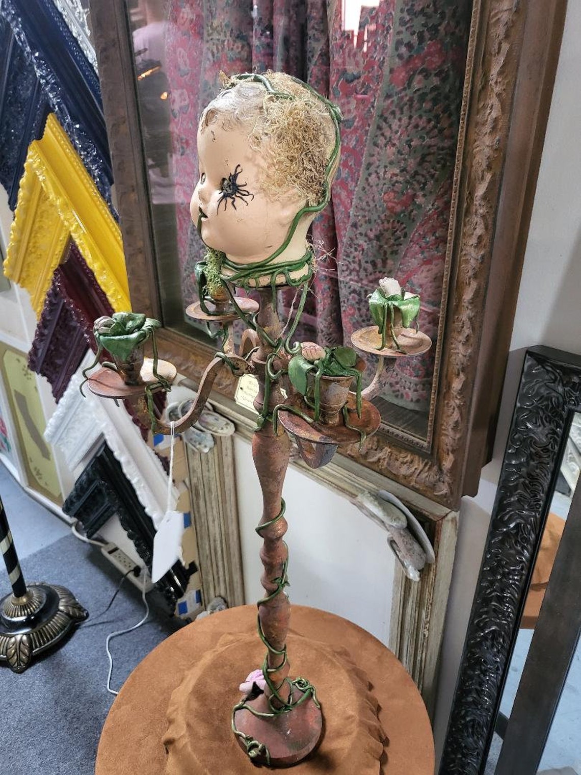 What Dreams Are Doll Head Art Scupture, Centerpiece, Candelabra - Etsy