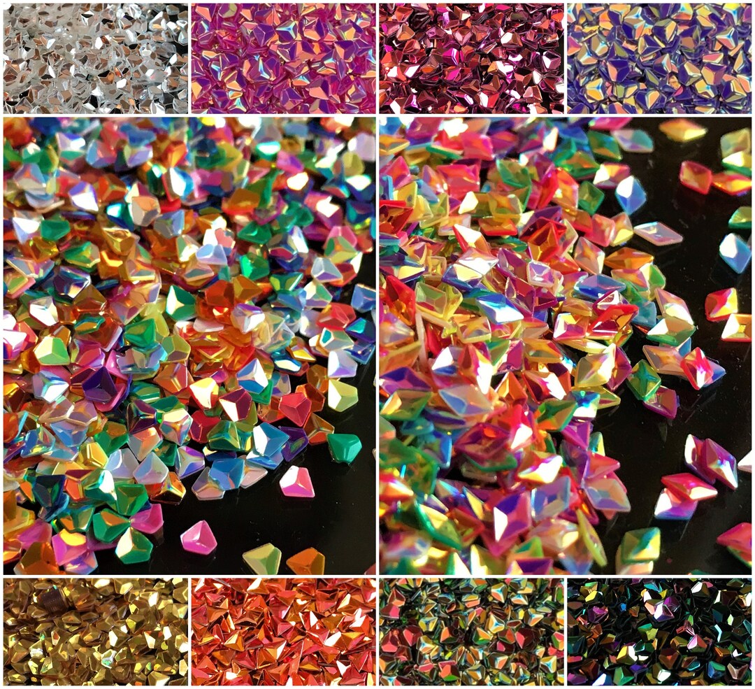 3mm Diamond Shape Holographic Sequins 3D Pvc Loose Sequin - Etsy