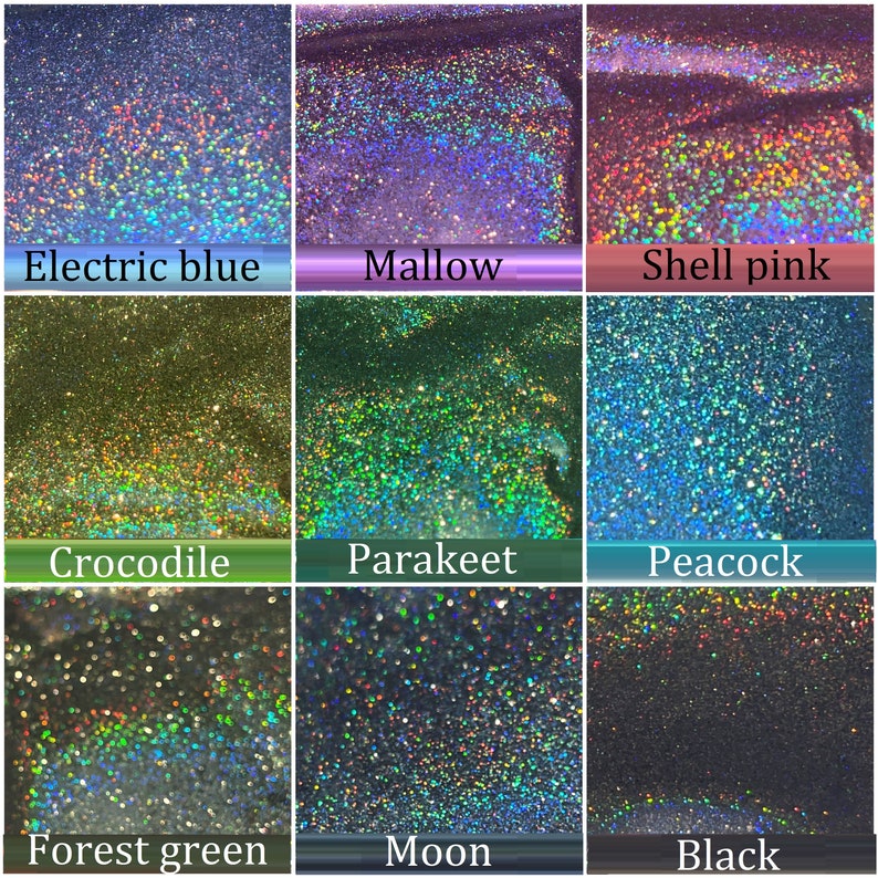 Super Holographic Titanium Metal Ultra Fine Glitter for Nail - Etsy