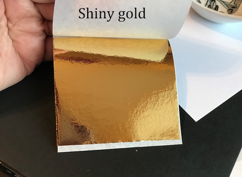 Art Craft Paper Imitation Gold Leaf Paper for DIY Arts Gilding Slime ...
