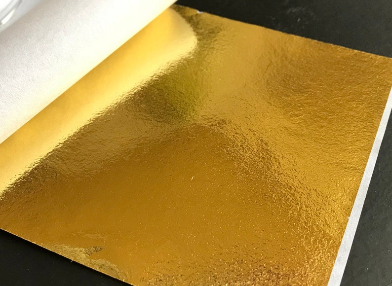 Art Craft Paper Imitation Gold Leaf Paper for DIY Arts Gilding Slime ...