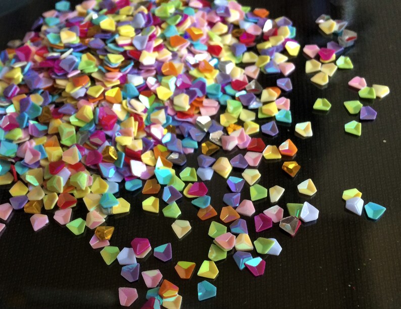 3mm Diamond Shape holographic Sequins 3D Pvc Loose Sequin | Etsy