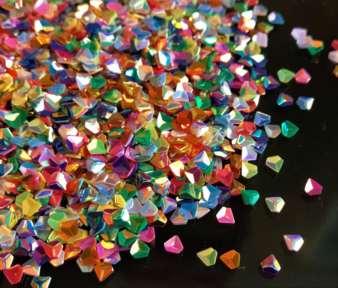 3mm Diamond Shape Holographic Sequins 3D Pvc Loose Sequin Paillettes ...