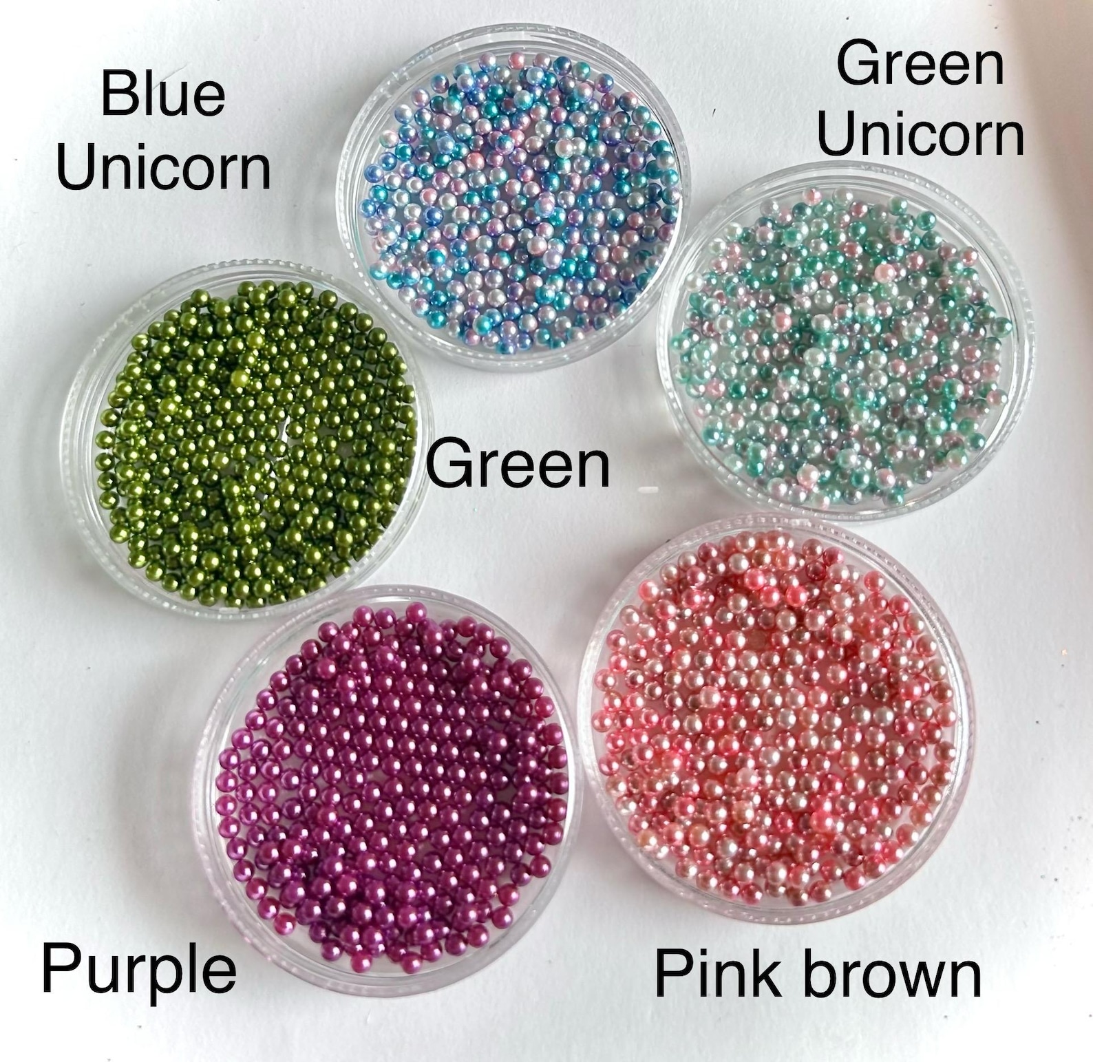 No Hole Pearl Micro Bead 3mm, 4mm Round Beads ABS Imitation Pearl Beads ...