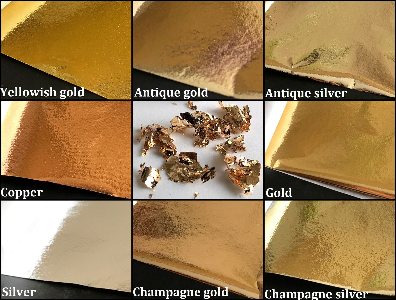 Art Craft Paper Imitation Gold Leaf Paper for DIY Arts Gilding - Etsy