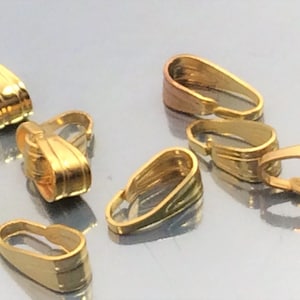 Snap on Bail Loops Pendant Bails Jewellery Findings , Clips Hanger ...