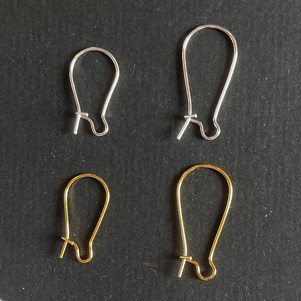 Kidney Wire Earring Hooks - Etsy