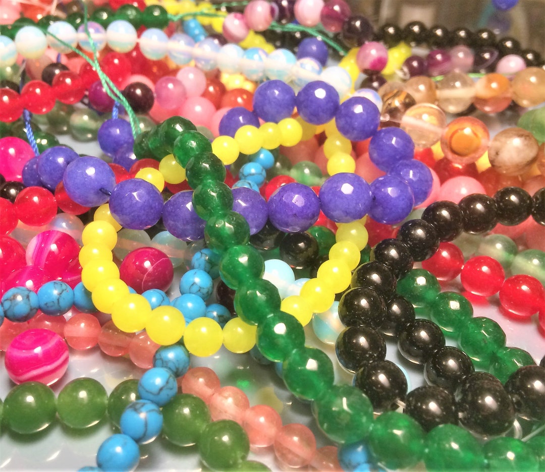 Natural Gemstone Beads South America Tourmaline Watermelon Quartz ...