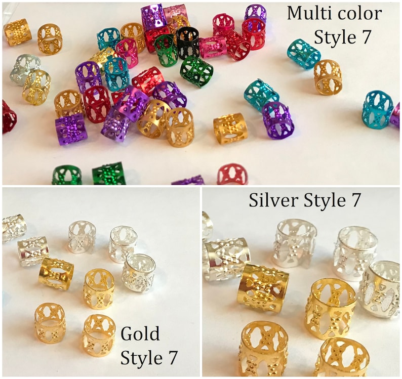 Adjustable hair Clips Golden/Silver filigree micro adjustable | Etsy