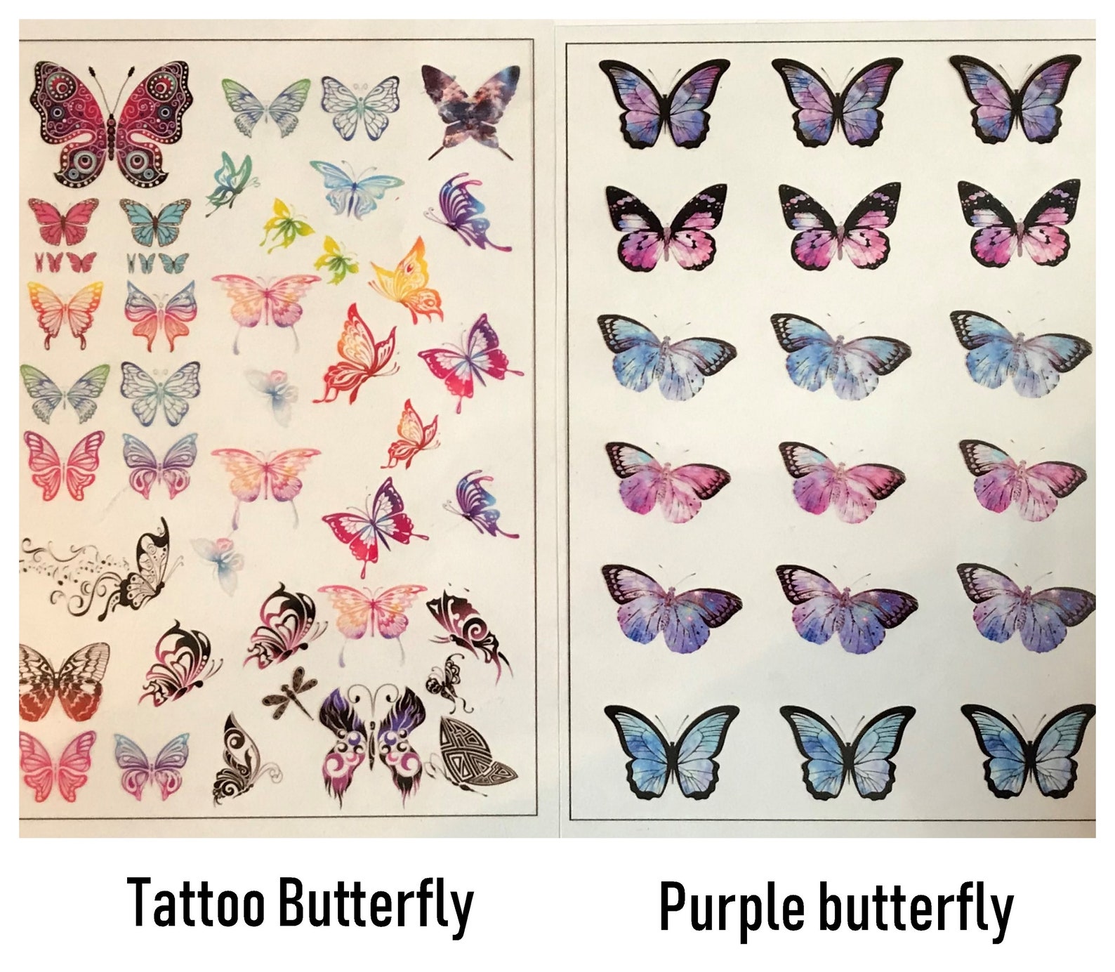 Butterfly Flaps Fairy Wings Transparent Image Sheet Epoxy Resin Molds ...