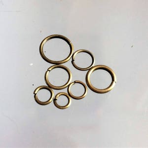 Jump ring mixed sizes jump rings KC gold bronze silver gold | Etsy