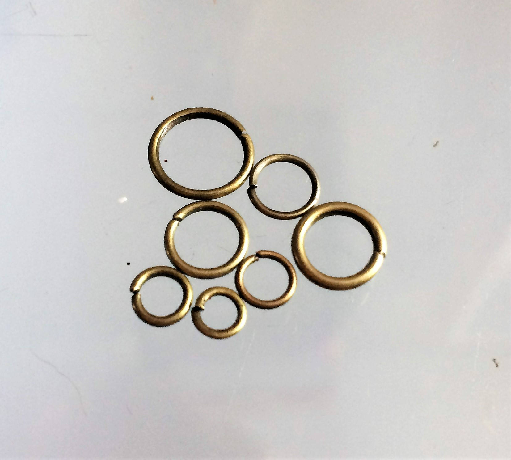 Jump ring mixed sizes jump rings KC gold bronze silver gold - Etsy ...