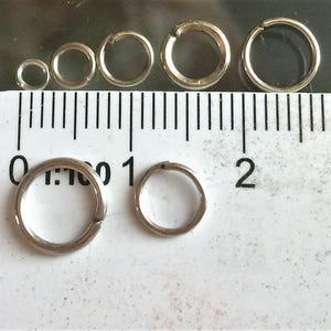 Jump ring mixed sizes jump rings KC gold bronze silver gold, dark ...