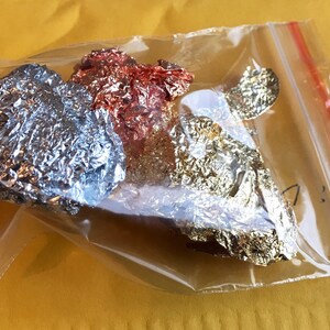 Gold copper silver gold leaf metallic flakes for makeup art | Etsy