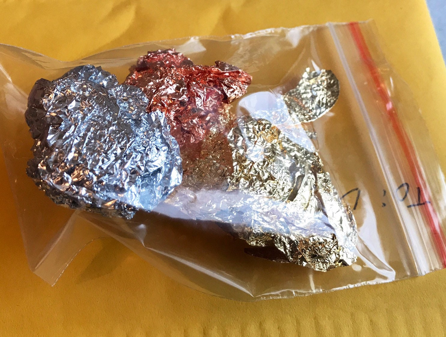 Gold copper silver gold leaf metallic flakes for makeup art | Etsy