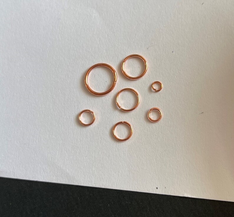 Jump ring mixed sizes jump rings KC gold bronze silver gold - Etsy ...