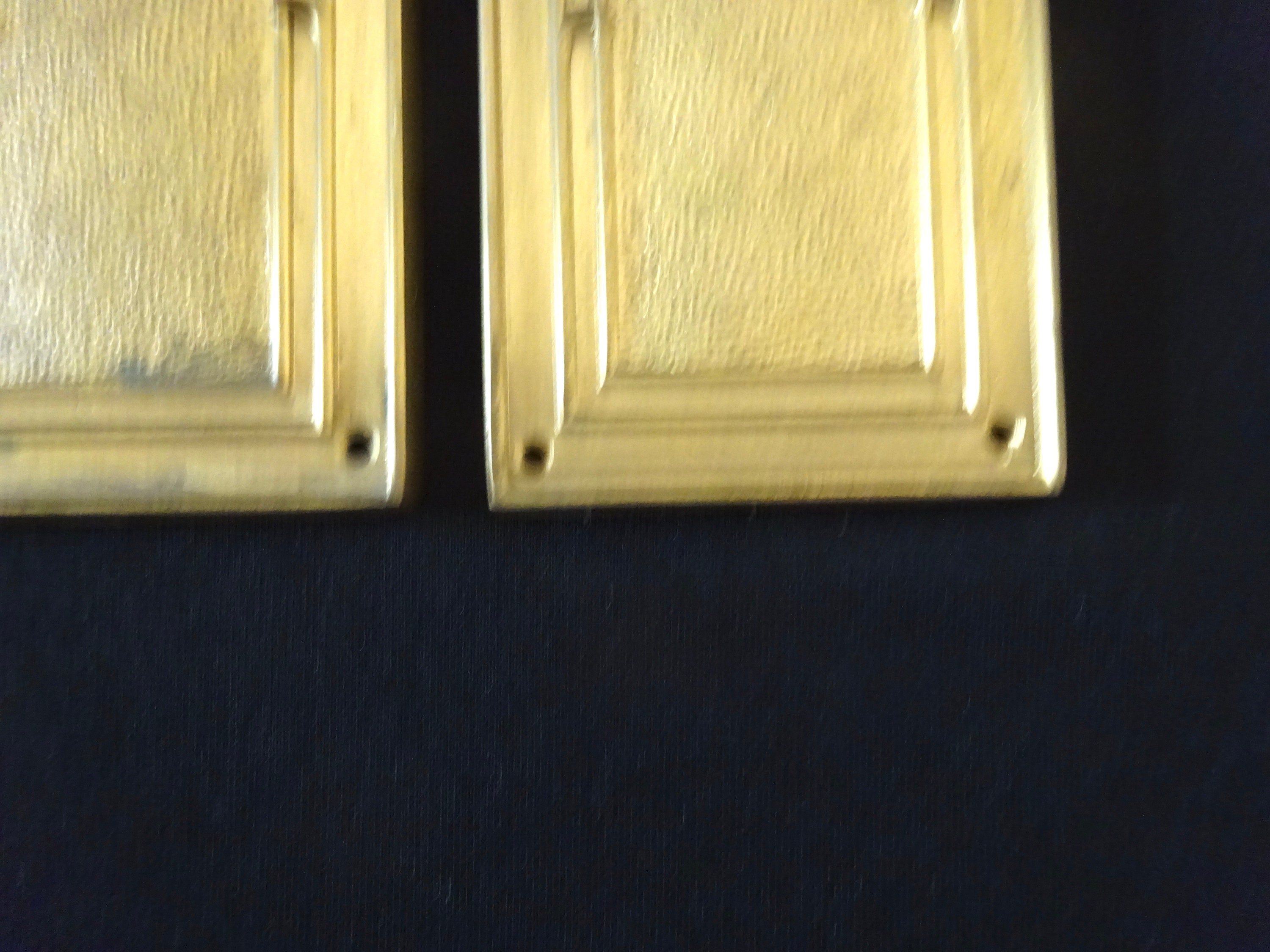Vintage Touch Plates 2 Pair Art Nouveau Brass French Backplates ...