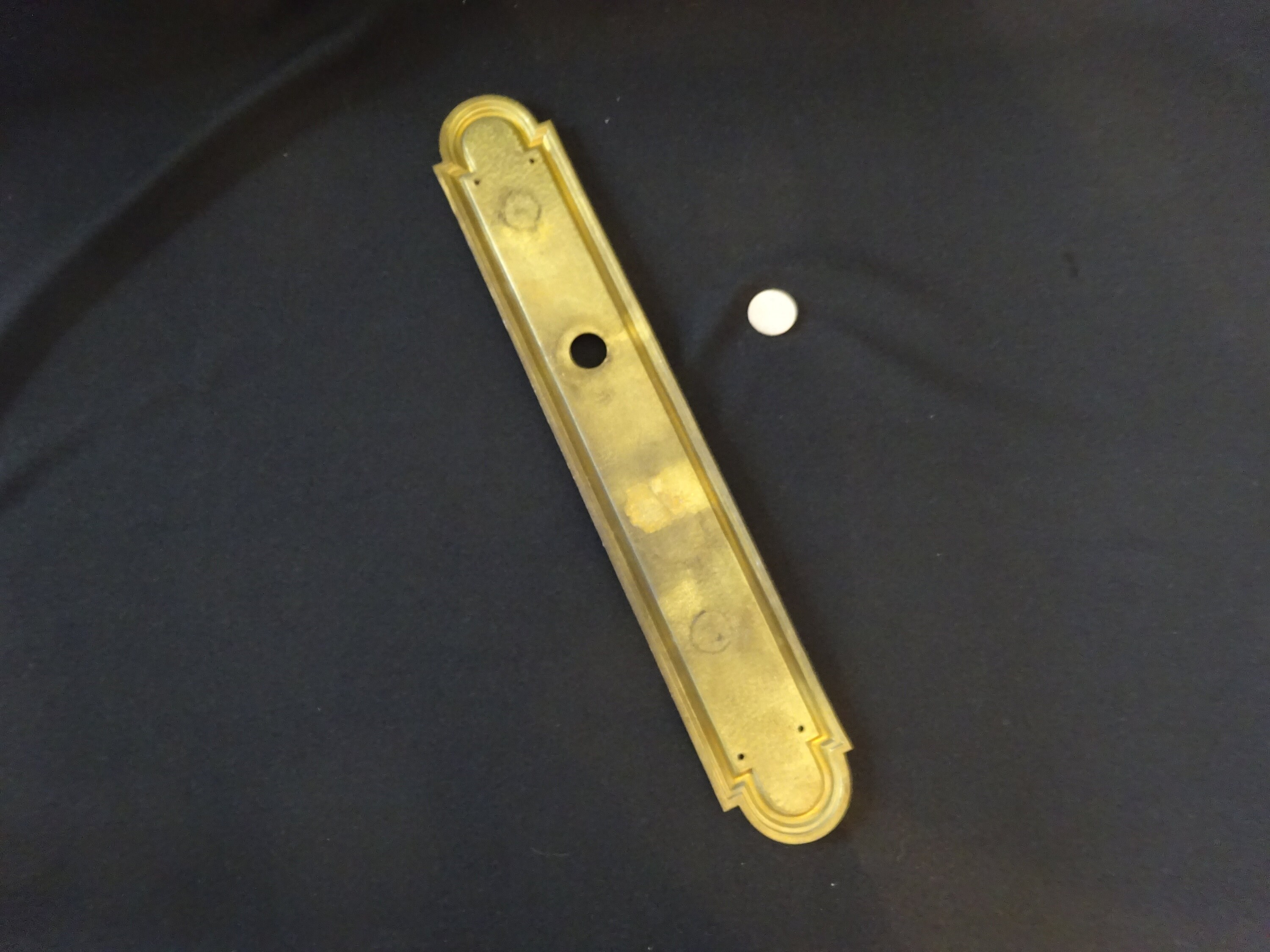 Vintage Door Push Plate Art Deco Antique Hardware French Home Decor ...