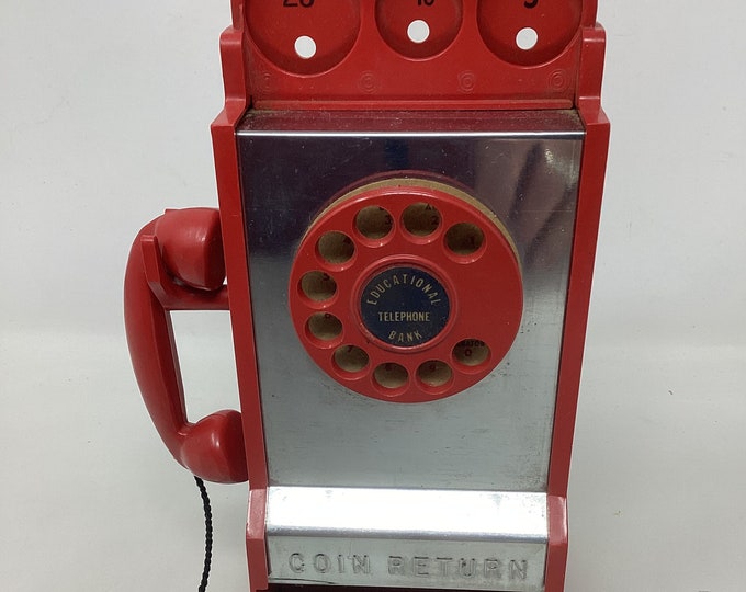 Circa 1950’s Play Pay Phone Coin Bank - Etsy