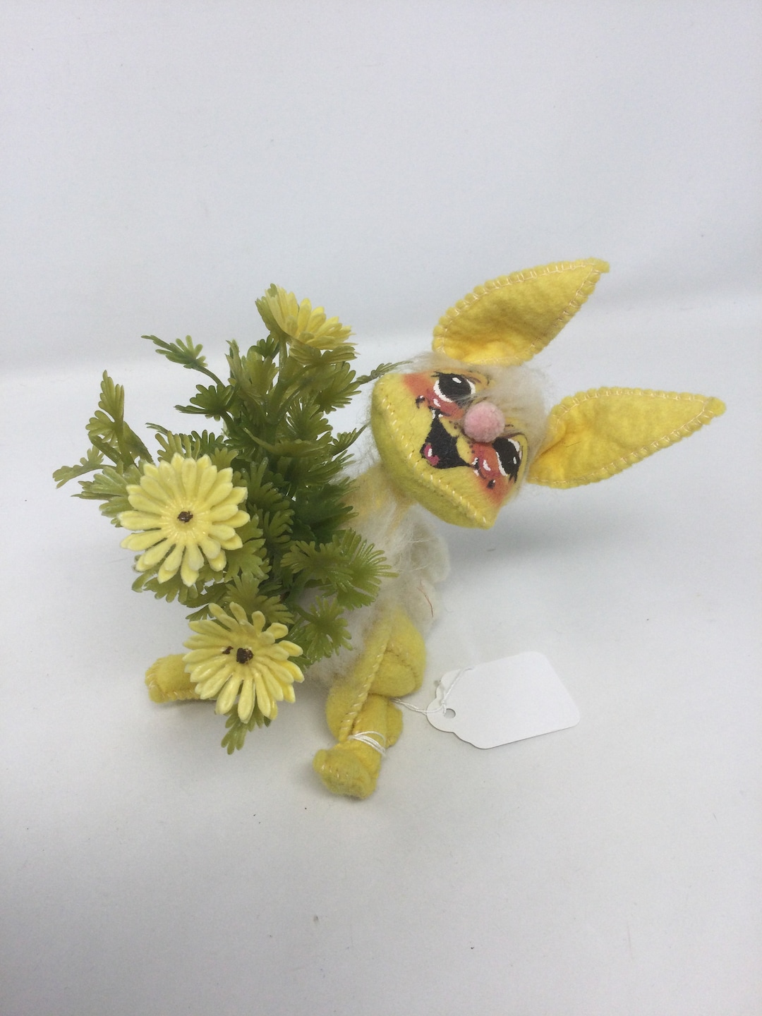 1970 Anna Lee Easter Rabbit With Bouquet - Etsy
