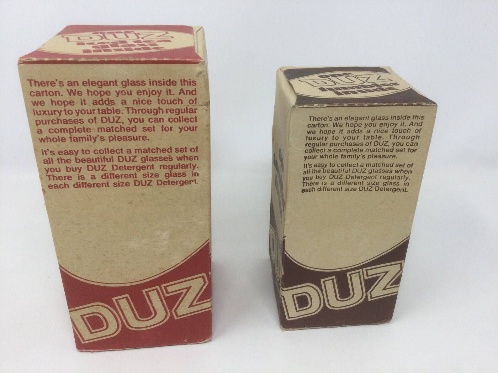 Pair of Mint In Box Duz Detergent Promotional Glasses | Etsy