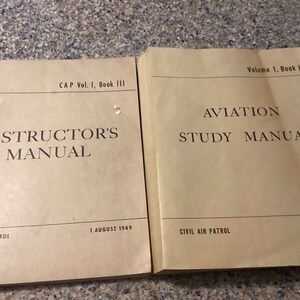 1949 Civil Air Patrol Aviation Study Manual and Separate Instructors Manual - Etsy
