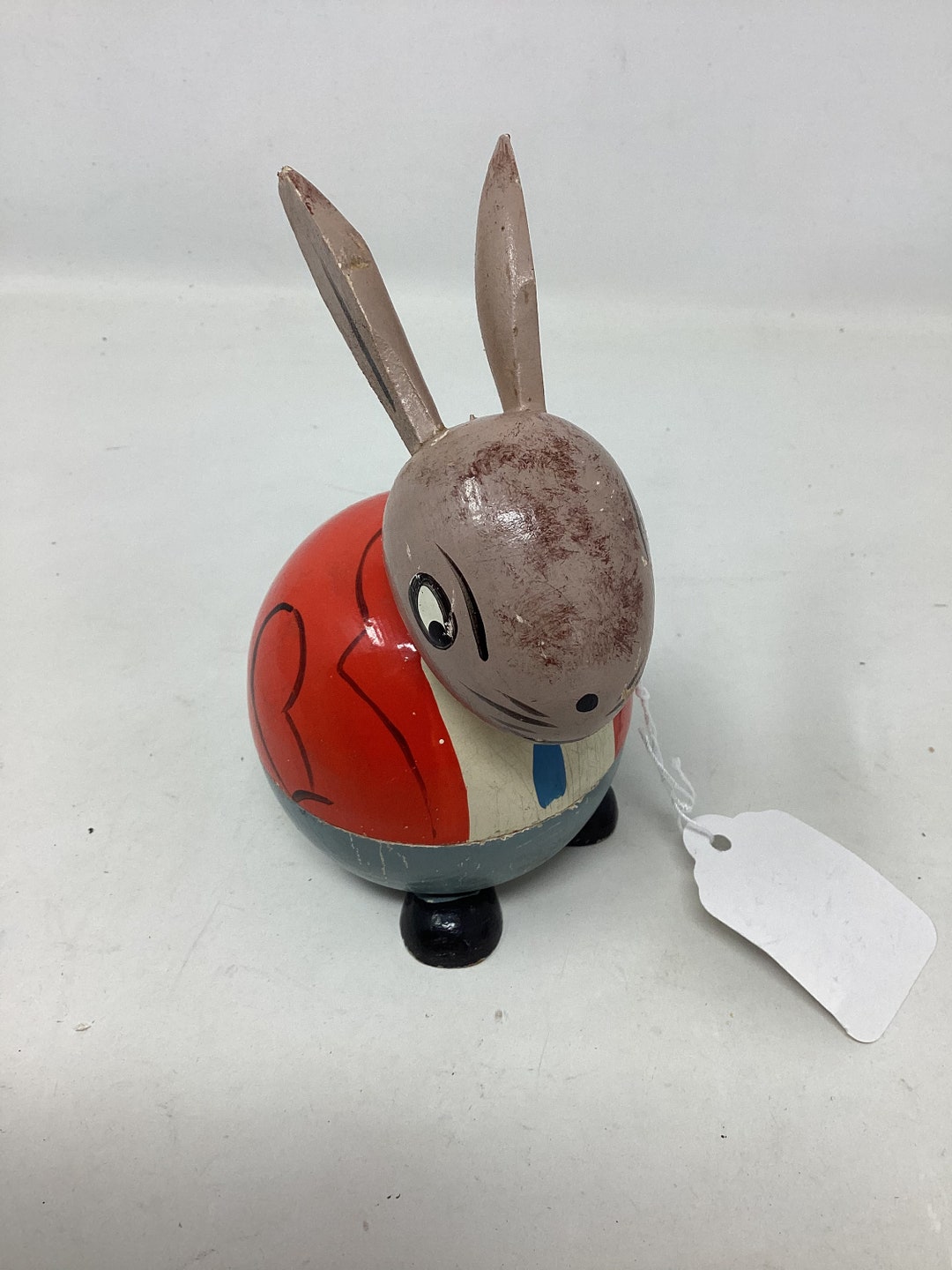 Wooden, Made in Italy, Easter Bunny Candy Container - Etsy