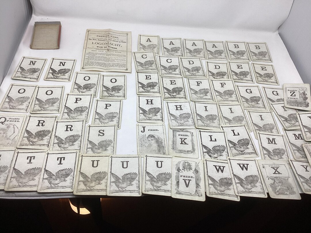 1875 “logomachy” Premium Card Game Referred to as “ War of Words” - Etsy