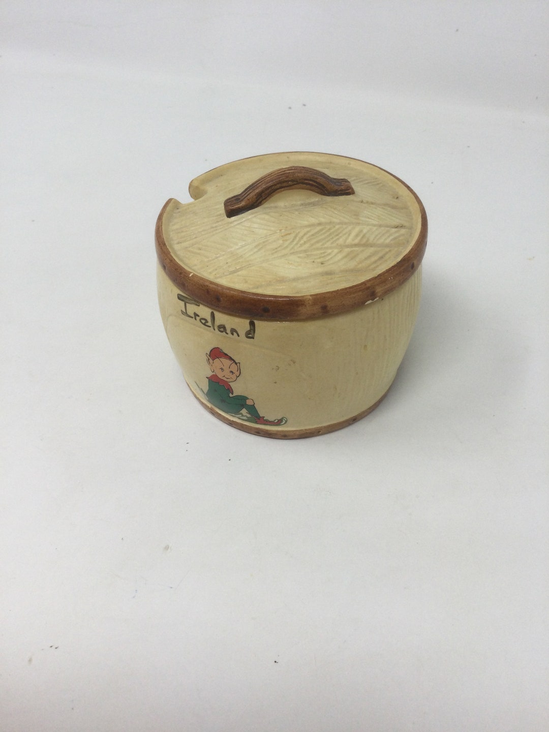 Circa 1970s Manor Ware British Pottery Jam Jar With Elf and Ireland - Etsy