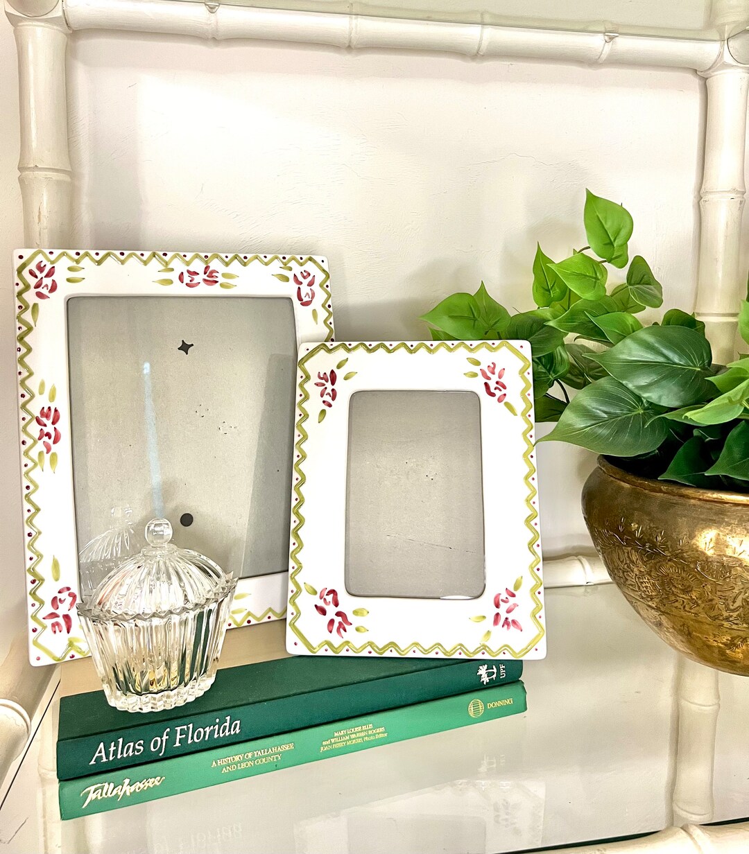 Pair of Hand Painted Picture Frames - Etsy