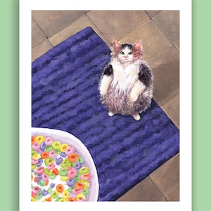 Brother May I Have Some Loops Meme Cat Wall Art - Etsy