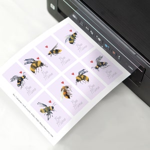 Printable Bee Valentines - Bee Mine Valentines for Kids - DIY Nature ...