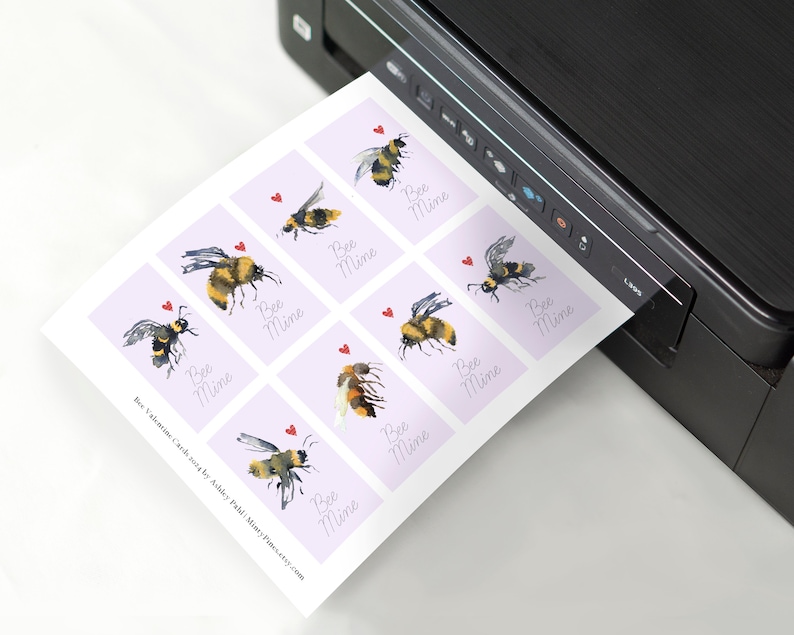 Printable Bee Valentines - Bee Mine Valentines for Kids - DIY Nature ...