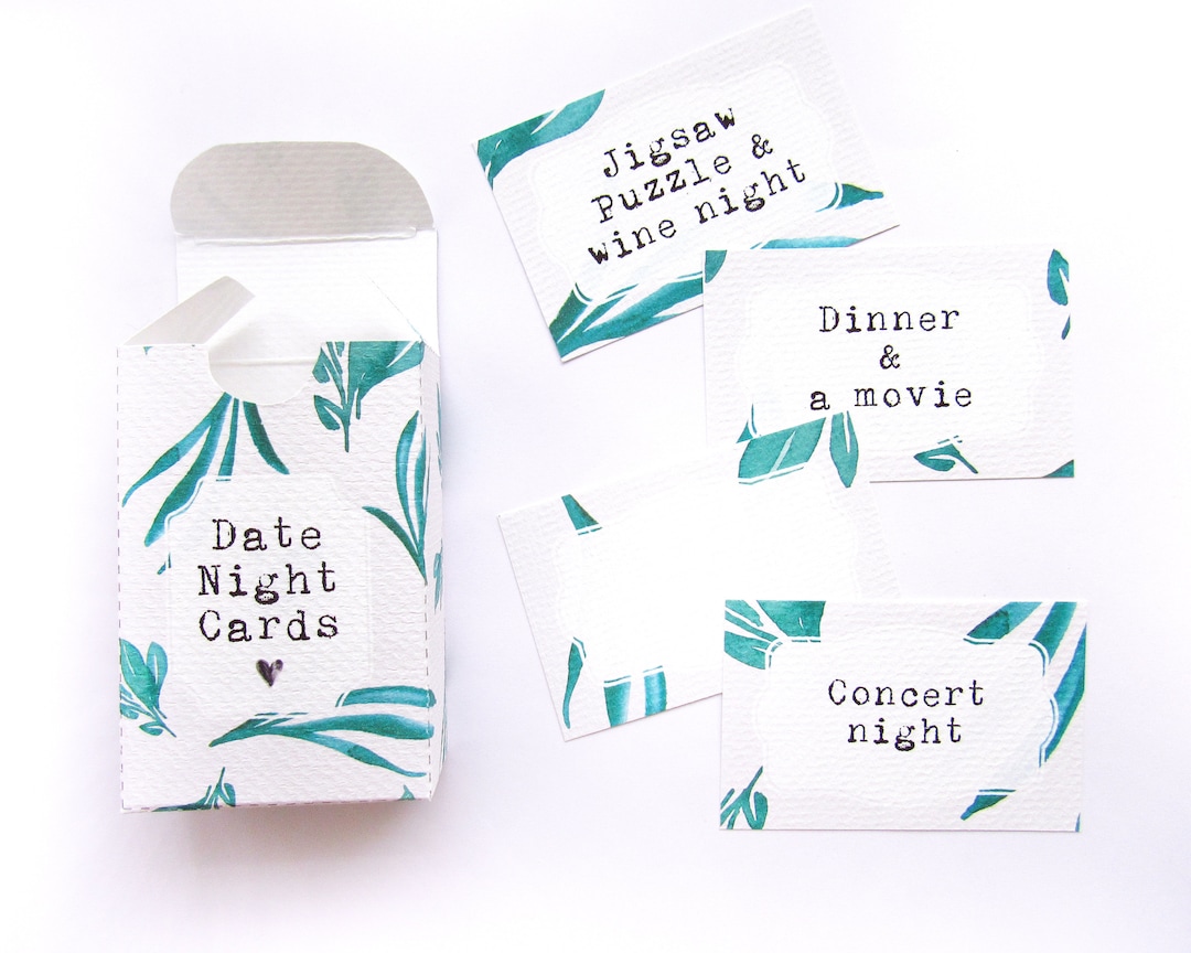 Printable Date Night Card Kit Romantic DIY Gift Idea for - Etsy