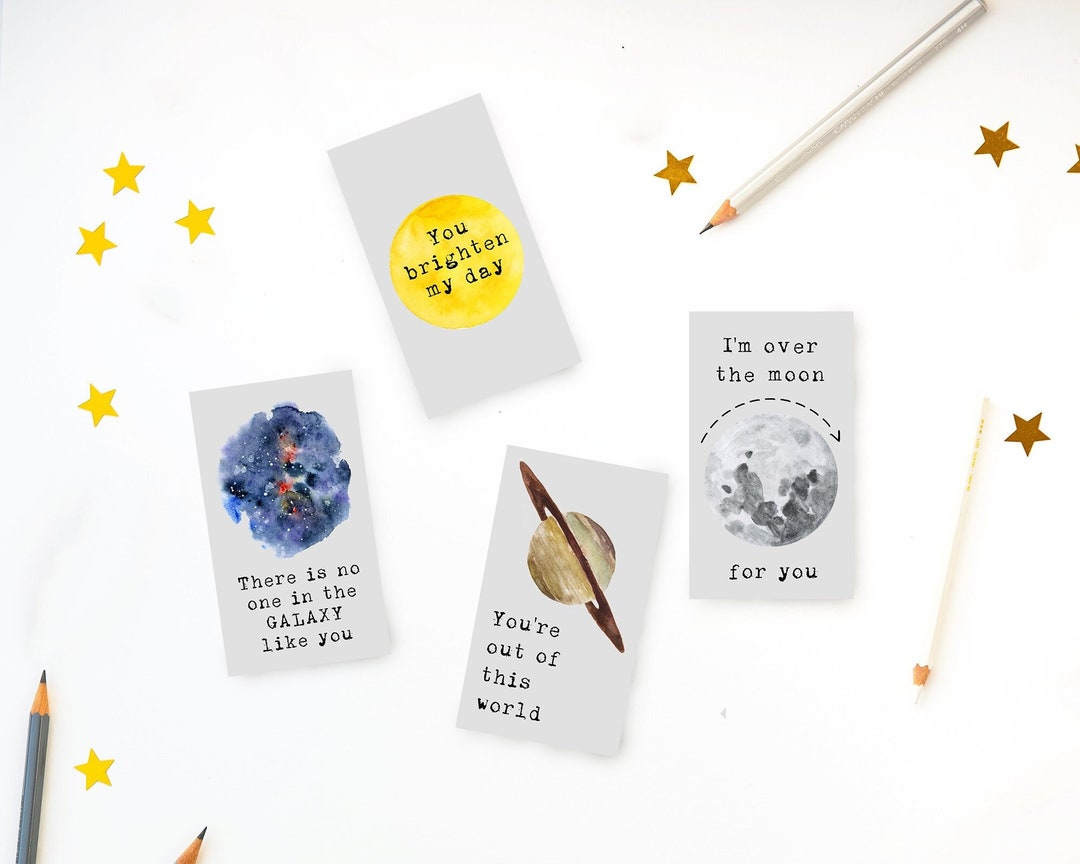 Space Valentine Card for Kids - Space Valentine Printables - Printable ...
