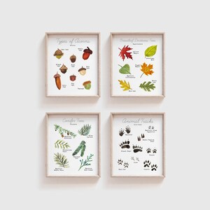 At Home Learning Printables Set of 12 - Wall Decor for Homeschool ...