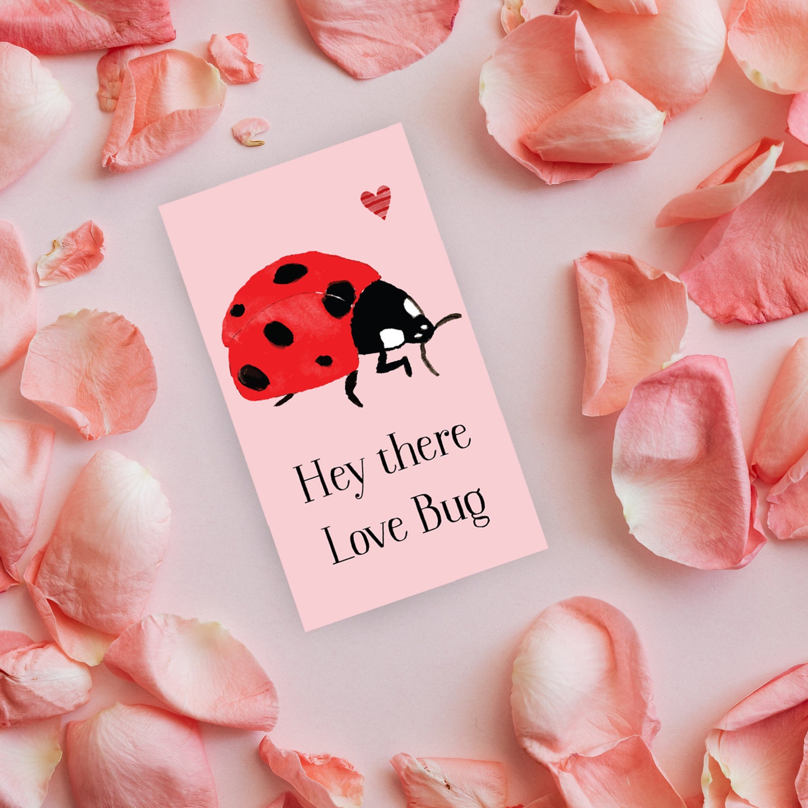 Ladybug Valentine Cards for Kids Love Bug Valentine | Etsy
