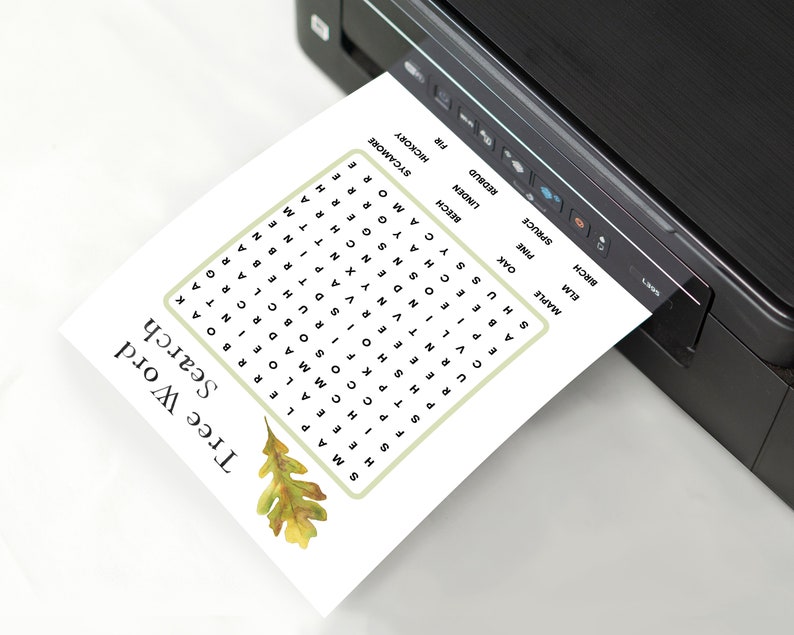 Printable Tree Word Search - Types of Trees Worksheet for Home Learning ...