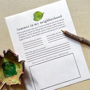 Nature Through the Seasons Worksheet Bundle Printable Nature Journaling ...