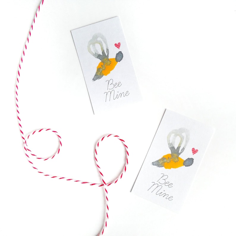 Bee Mine Valentine's Day Cards Printable Valentines - Etsy