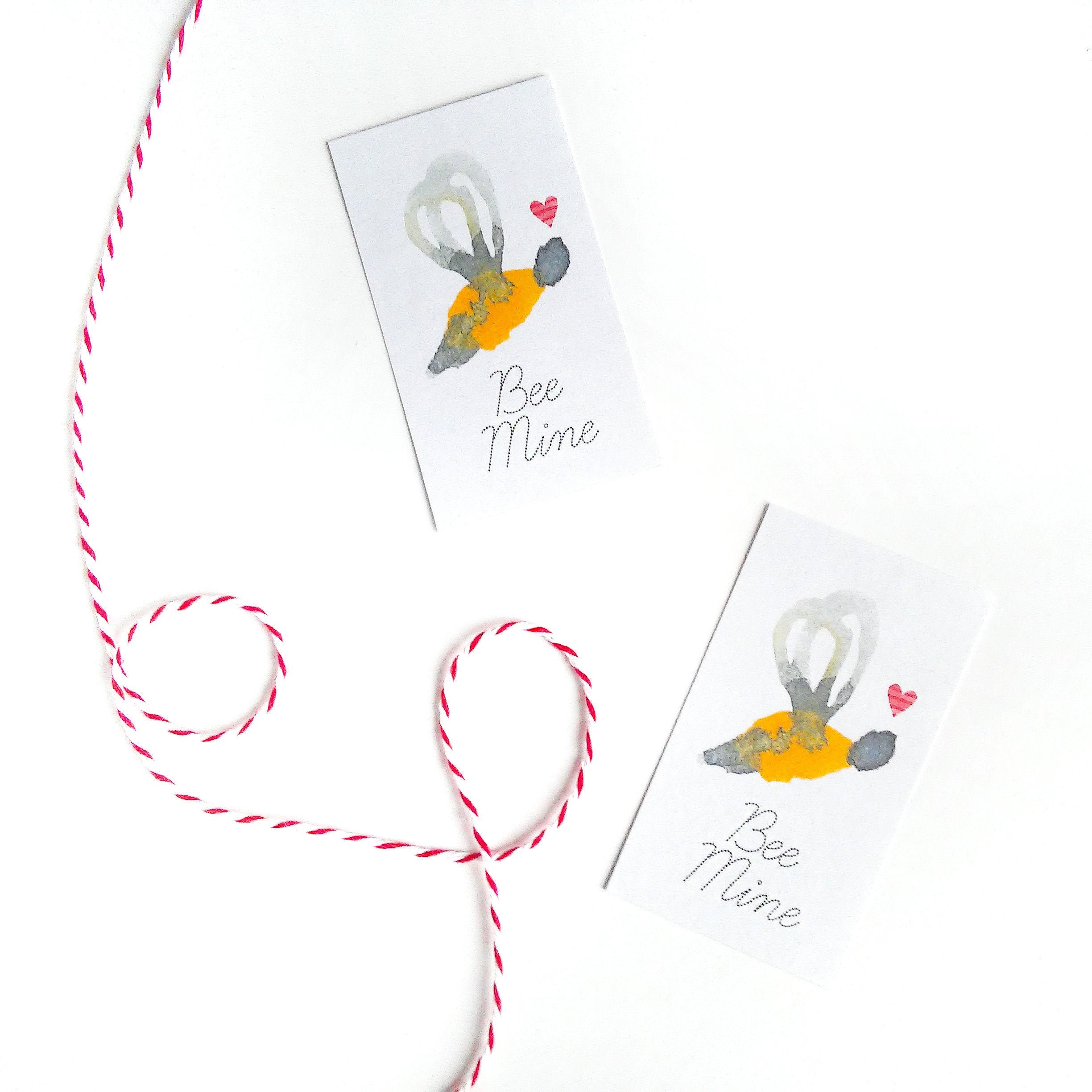 Bee Mine Valentine's Day Cards Printable Valentines | Etsy
