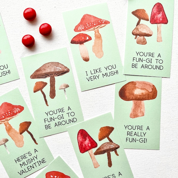 Mushroom Valentine - Etsy
