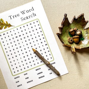 Printable Tree Word Search - Types of Trees Worksheet for Home Learning ...