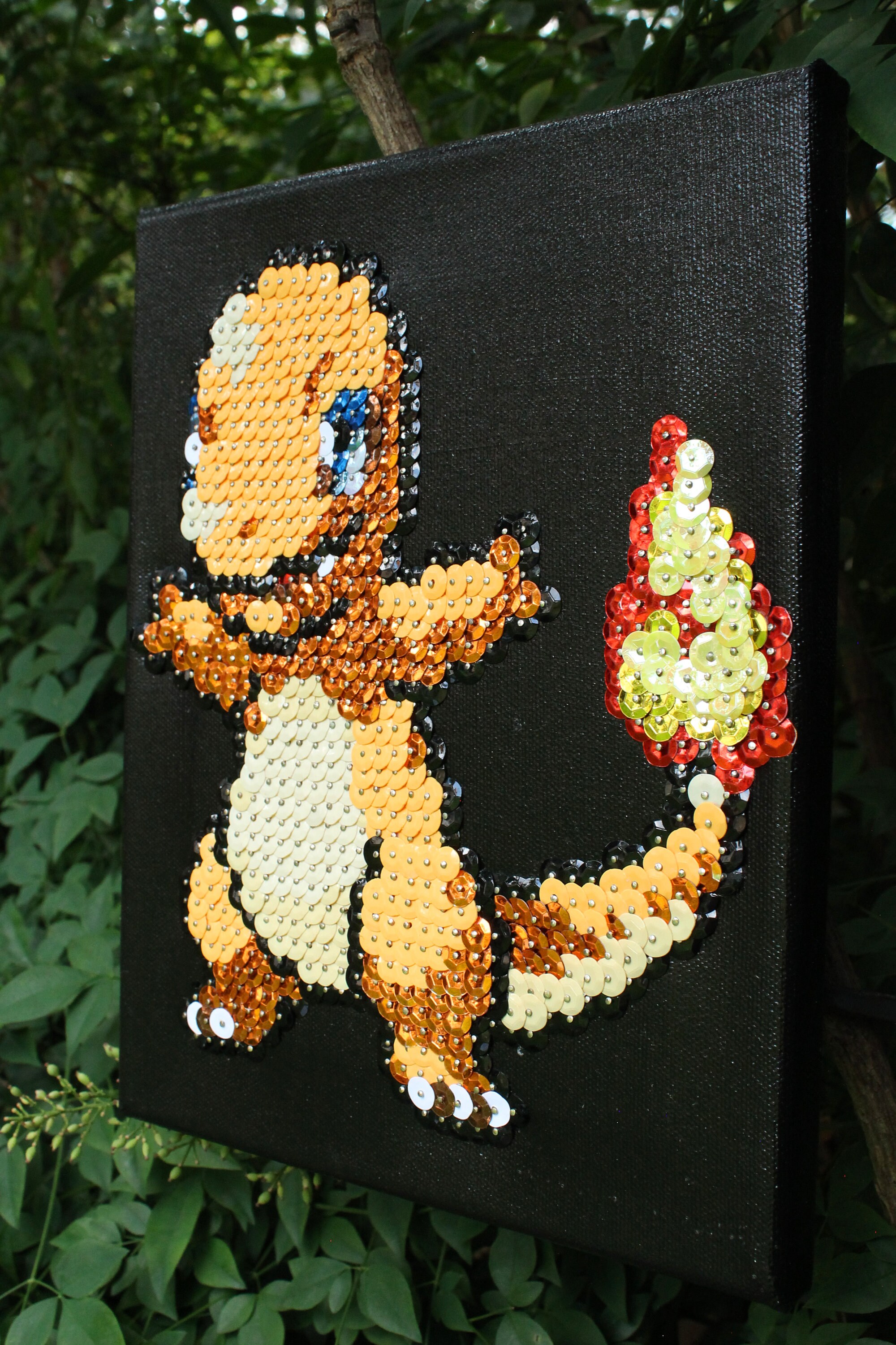 Charmander Shimmering Sprite Pixel Wall Art - Etsy