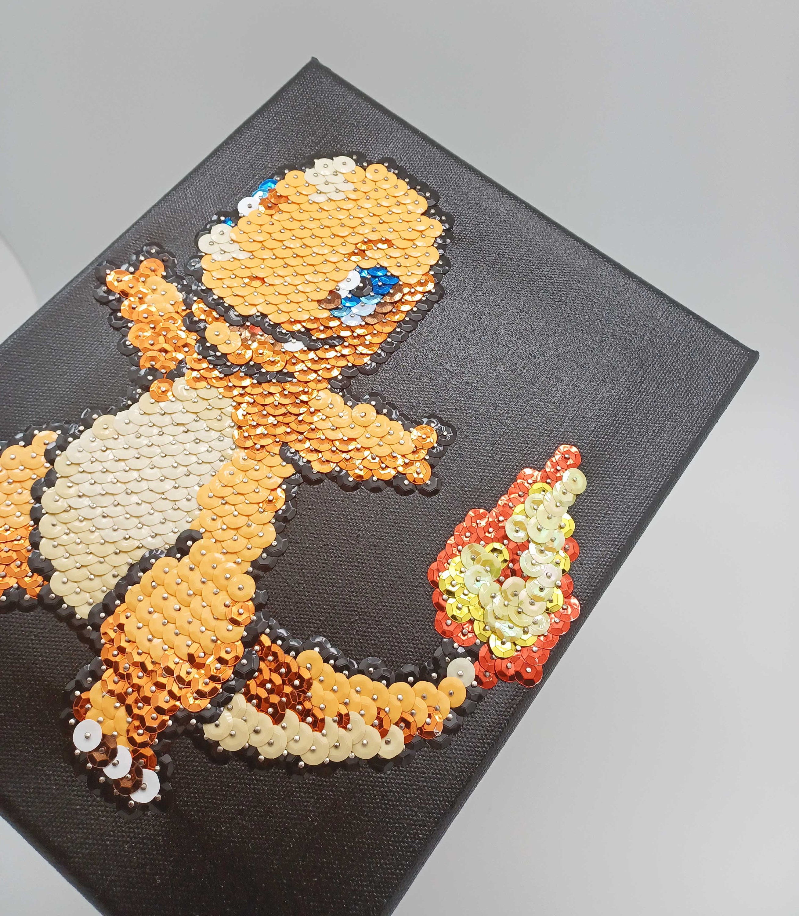 Charmander Shimmering Sprite Pixel Wall Art - Etsy