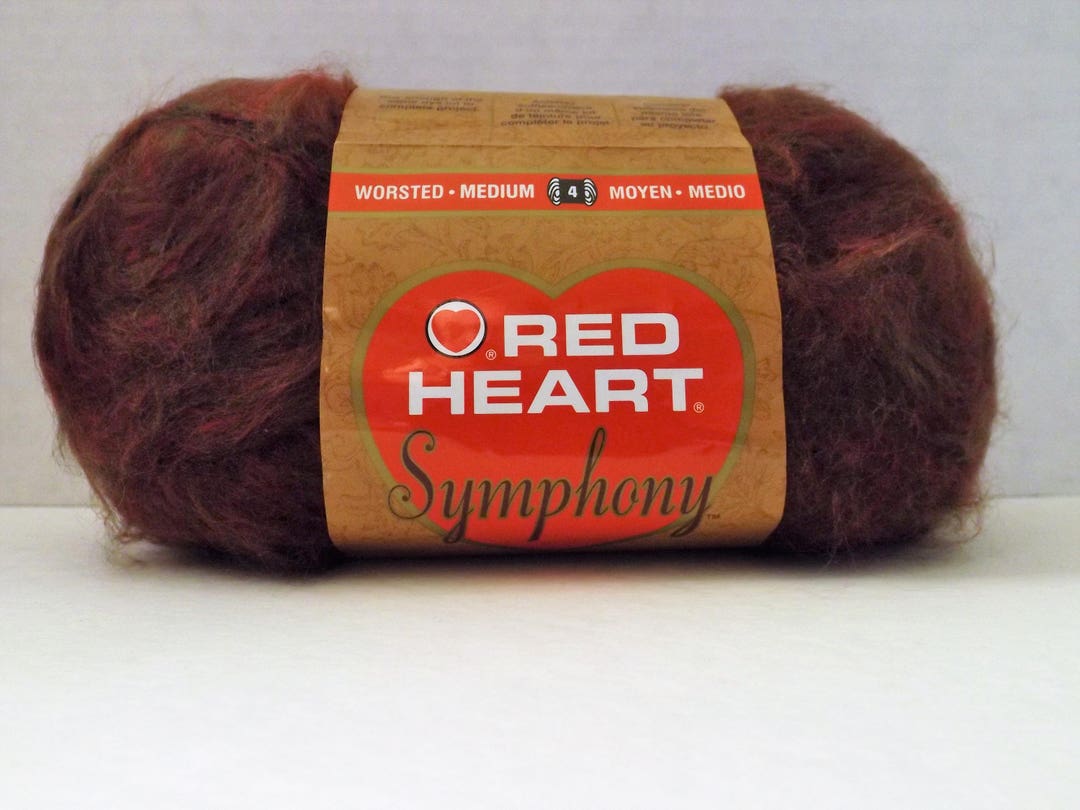 Red Heart Symphony Yarn Redwood 4900 100 Grams/3.5 Ounces - Etsy