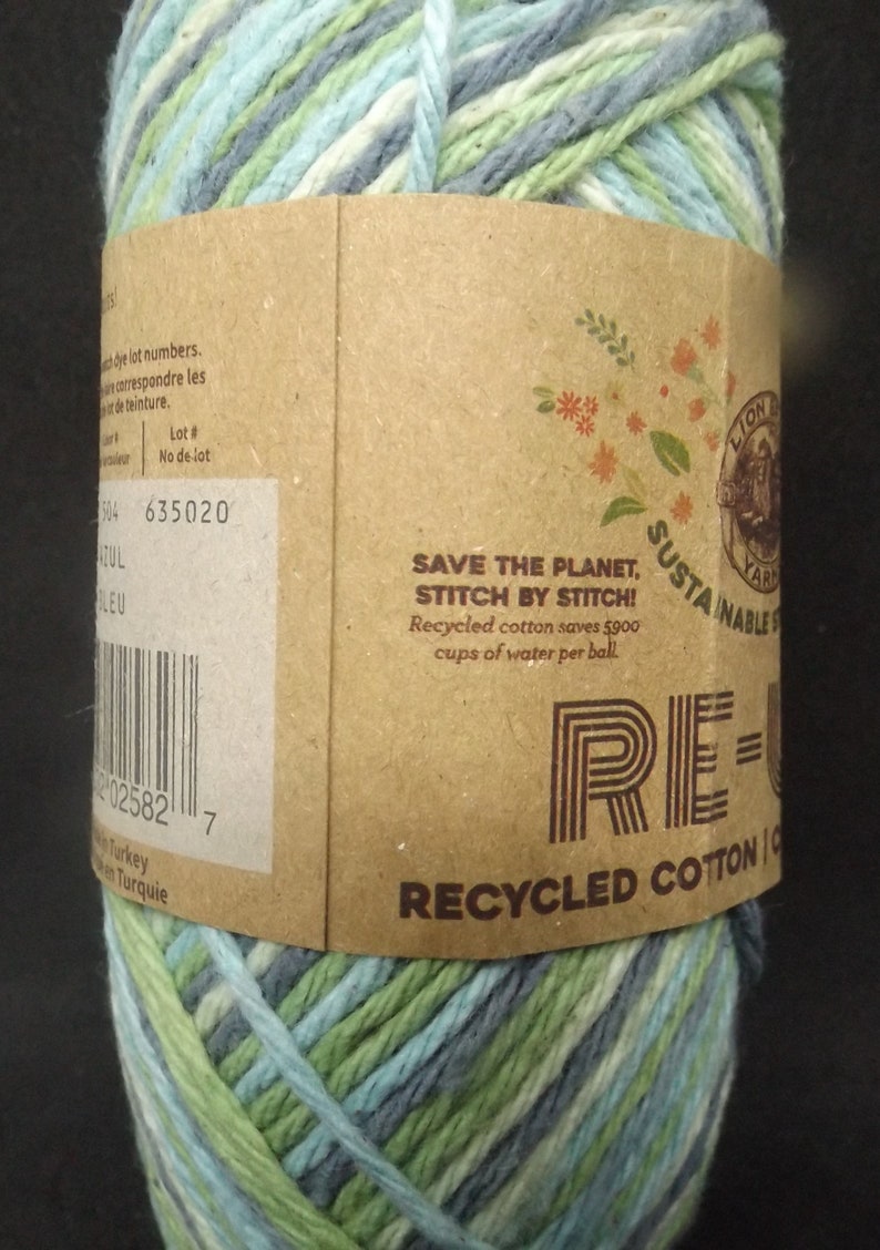 Lion Brand Re-up Yarn 60 Grams/2.1 Oz 103 Yds/94 M Color | Etsy
