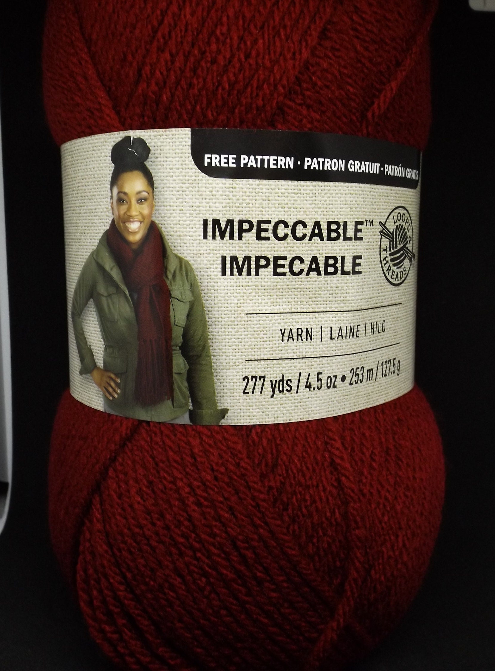 Impeccable Yarn Loops & Threads Colour 01532 Claret 4.5 - Etsy