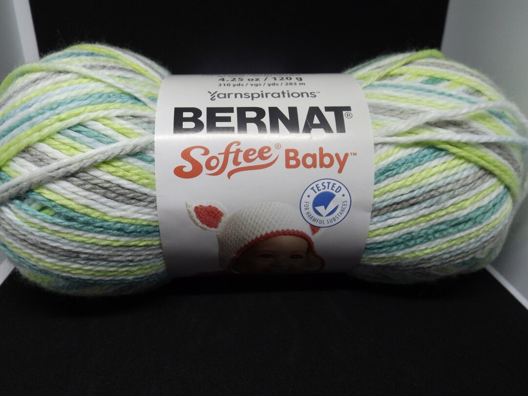 Bernat Baby Softee 31201 Prince Pebbles 120-grams 4.25-oz 310 Yards 3 ...